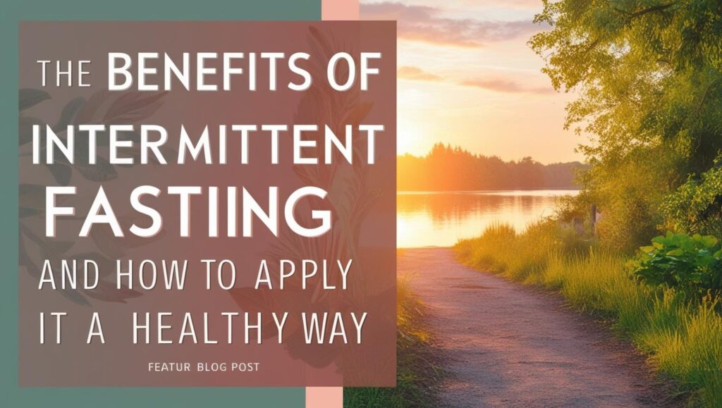 The Benefits of Intermittent Fasting and How to Apply It in a Healthy ...